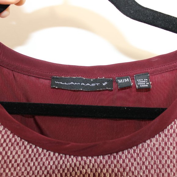 William Rast | Tops | William Rast Cotton Long Sleeve Blouse Back Top M ...